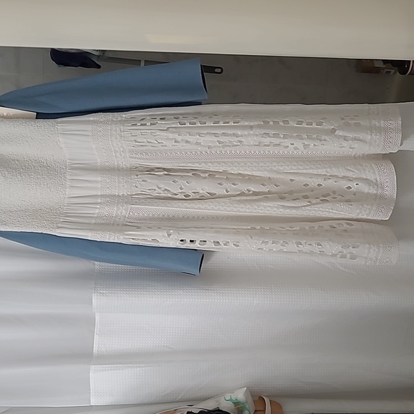 Boston Proper | Dresses | Boston Proper White Lace Maxi Dress In Size M ...